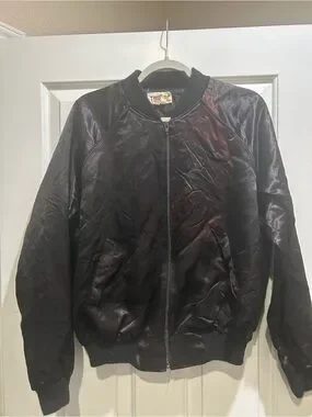 Vintage | Jackets & Coats | Judas Priest 982 World Tour Satin Bomber ...